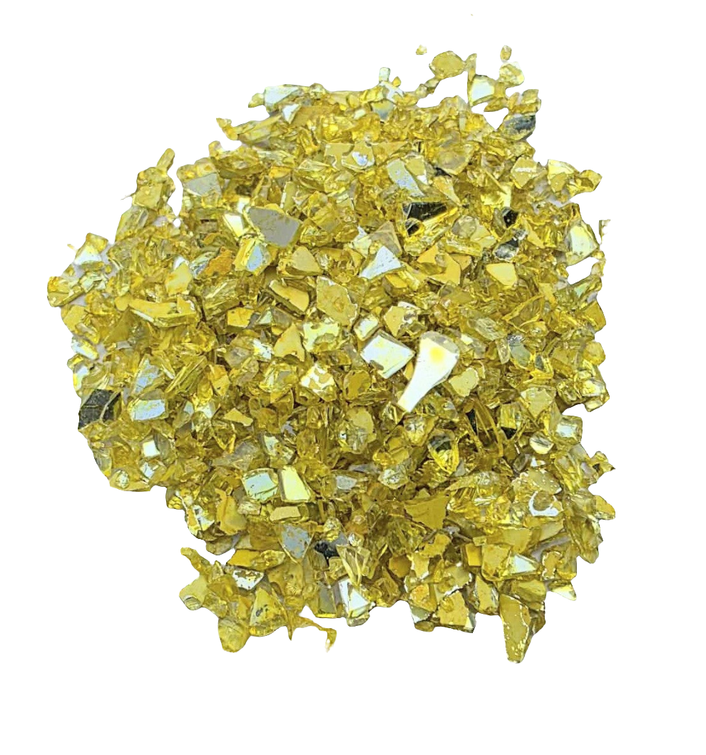 Yellow Crushed Stained Glass 16 oz. – Erie Crushed Glass & Resin Art Kits