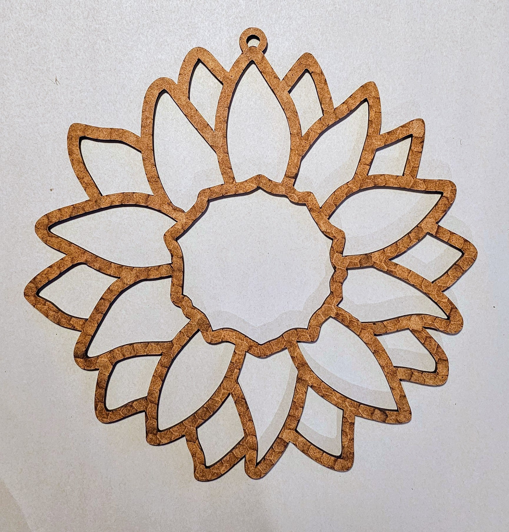 Sunflower Wood Cut-Out Frame Only – Erie Crushed Glass & Resin Art Kits